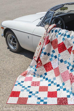 Cranberry Chain - Patriotic Fabric Kit – Laundry Basket Quilts