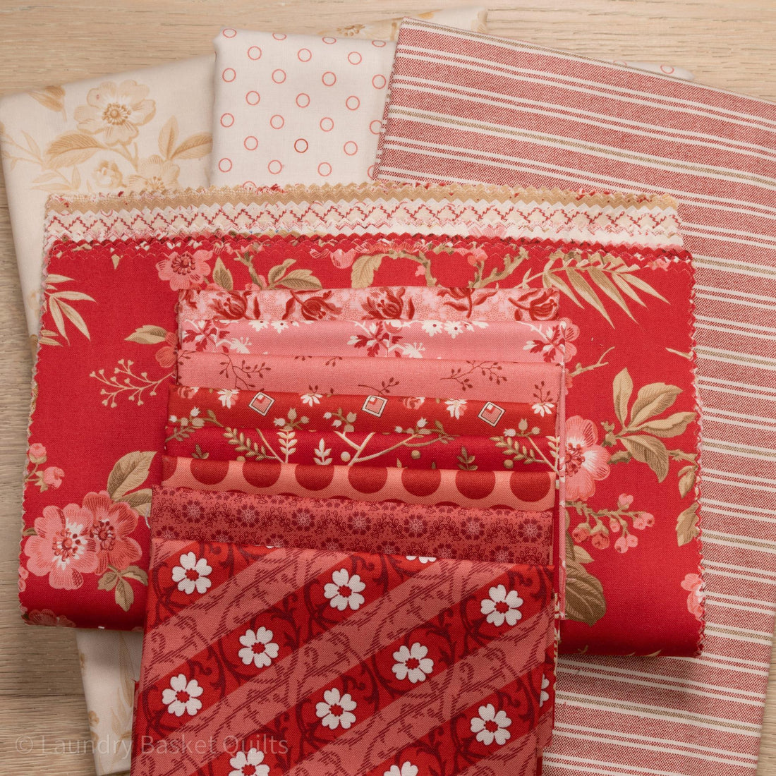 Cranberry Chain - Little Sweetheart Fabric Kit – Laundry Basket Quilts