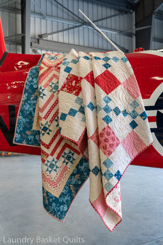 Cranberry Chain - Patriotic Fabric Kit – Laundry Basket Quilts