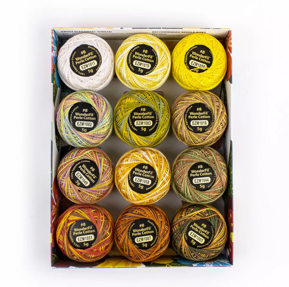 Eleganza #8 Perle Cotton Kit - Canyon – Laundry Basket Quilts