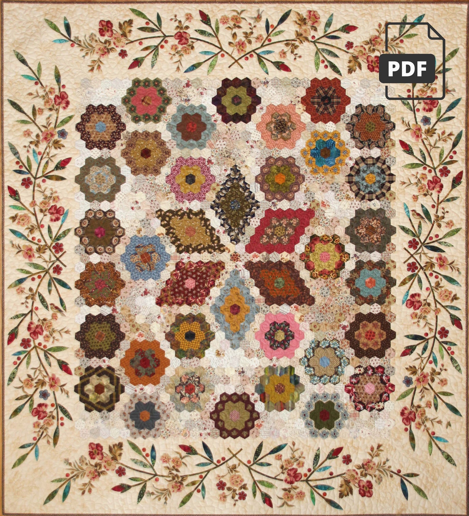 Flower Garden PDF (download) – Laundry Basket Quilts