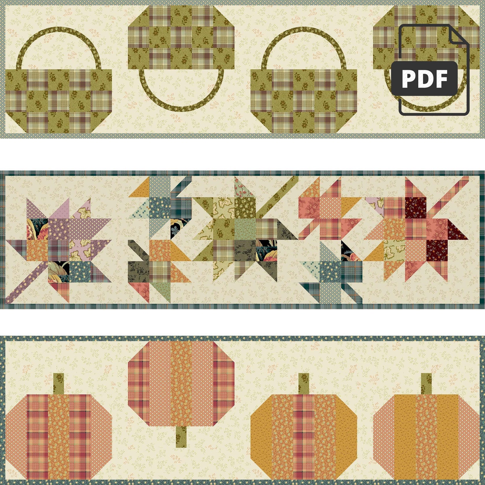 Fall Trio PDF (download) – Laundry Basket Quilts