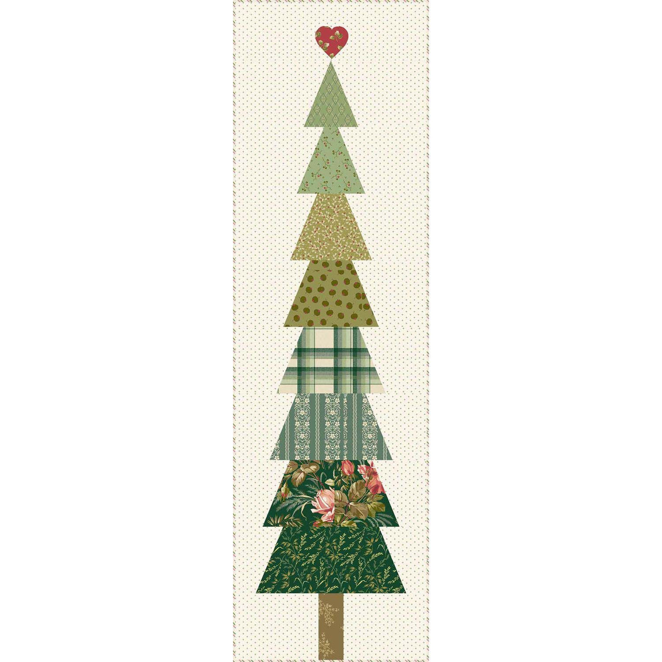 Holiday Spruce Table Runner Fabric Kit – Laundry Basket Quilts