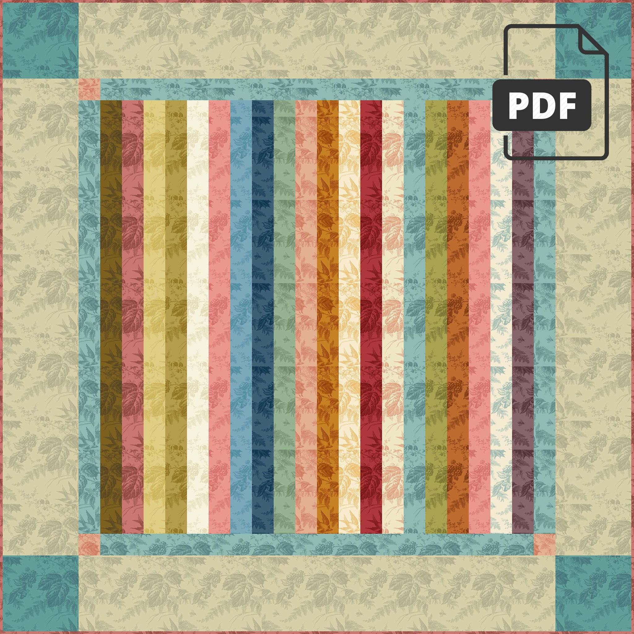 Strip and Snuggle - Vermont PDF (download) – Laundry Basket Quilts