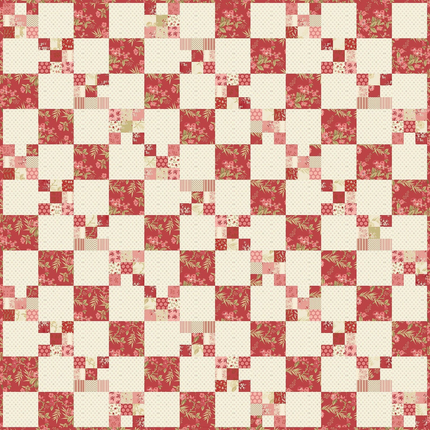 Cranberry Chain - Little Sweetheart Fabric Kit – Laundry Basket Quilts