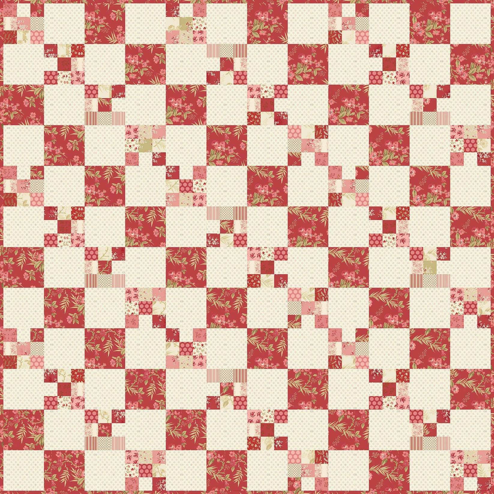 Cranberry Chain - Little Sweetheart Fabric Kit – Laundry Basket Quilts